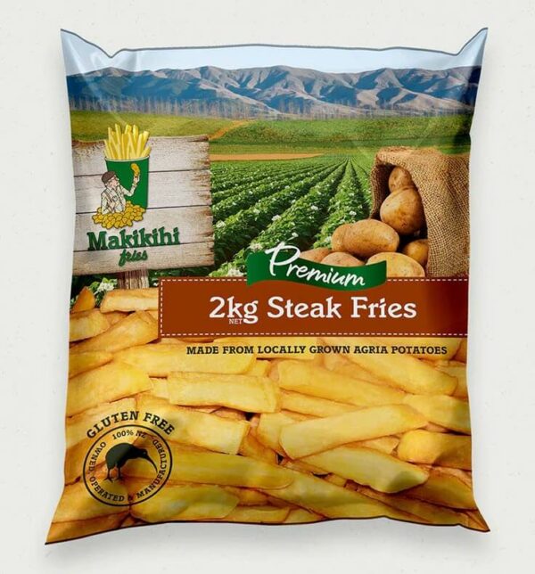 Makikihi Fries Steak Cut 2kg Frozen - Harbour Fish