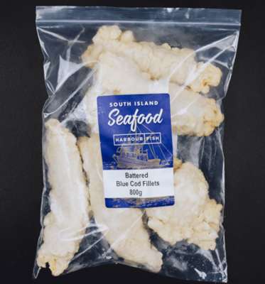 Blue Cod Fillets Battered 800g | Buy Blue Cod Online NZ