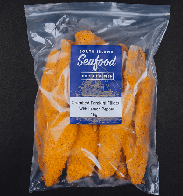 Tarakihi Fillets Crumbed 1kg - Harbour Fish